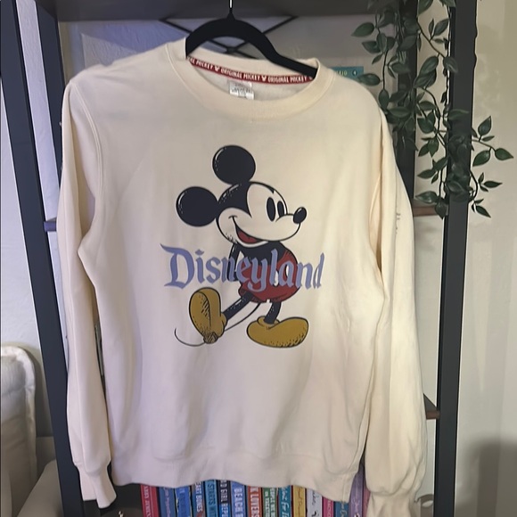 Disney | Sweaters | Disney Cream Crewneck Sweater With Mickey Mouse ...